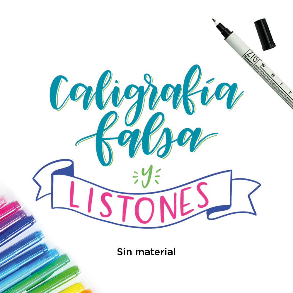 Taller Caligrafía falsa y listones - SIN MATERIAL – NYL Acuarelas